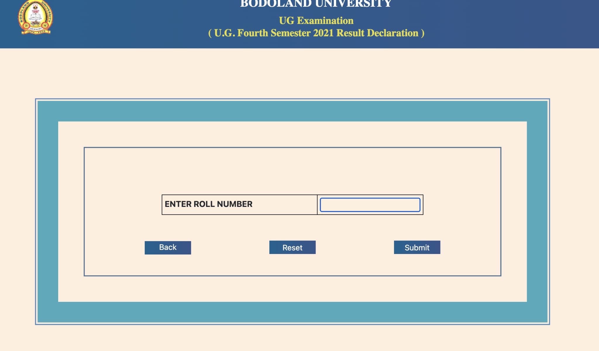 Bodoland University Result 2025 {out} Semester UG, PG bduniv.edu.in